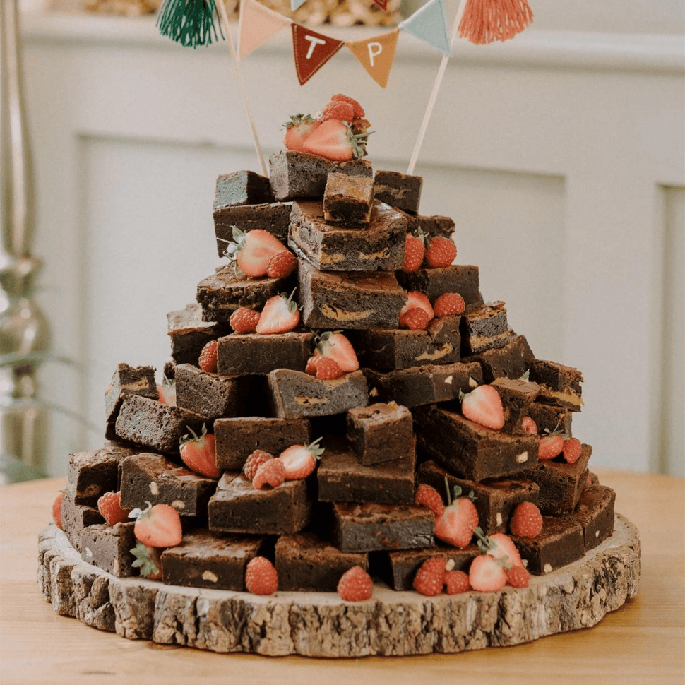 Wedding Brownie Stack (Serves 50-200) – Beardy Baker